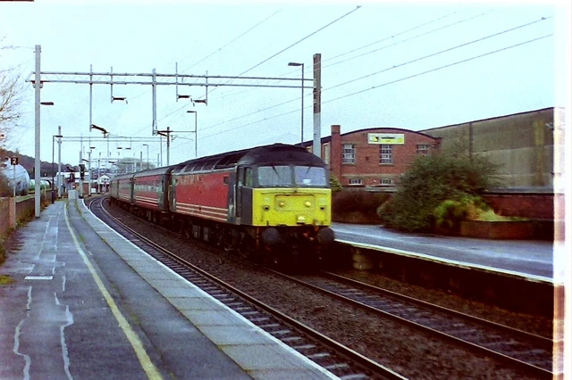 35MM RAILWAY COLOUR Negative Class 47 844 at Longport 16.01.02 £1.95 ...