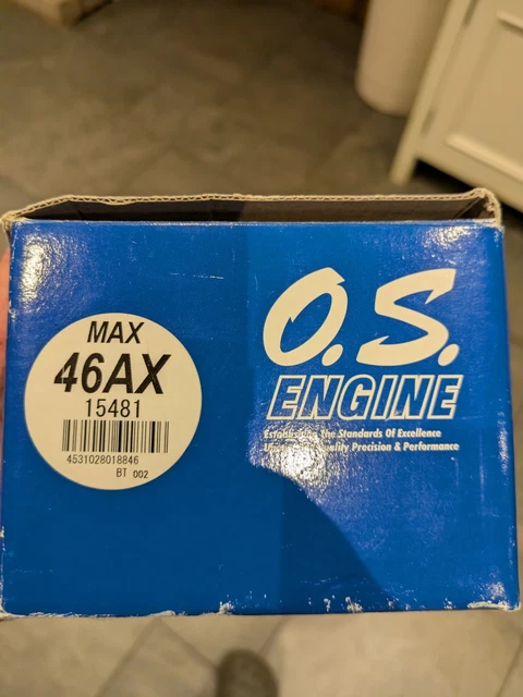 OS MAX 46 AX Nitro Glow RC Aeroplane Engine Model Plane Radio Control ...