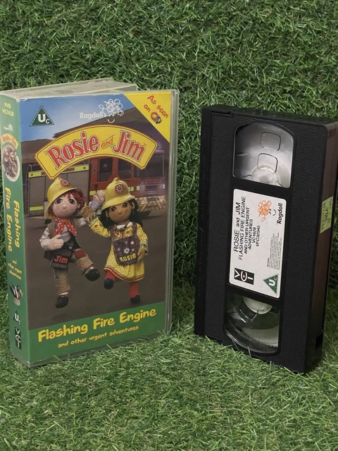 ROSIE AND JIM Flashing Fire Engine VHS Children’s Kids Video Tape CITV ...