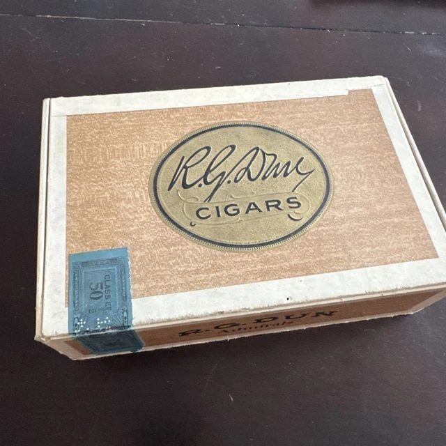 VINTAGE R.G. DUN Admirals Cigar Box - Tax Stamp - Good condition $9.66 ...