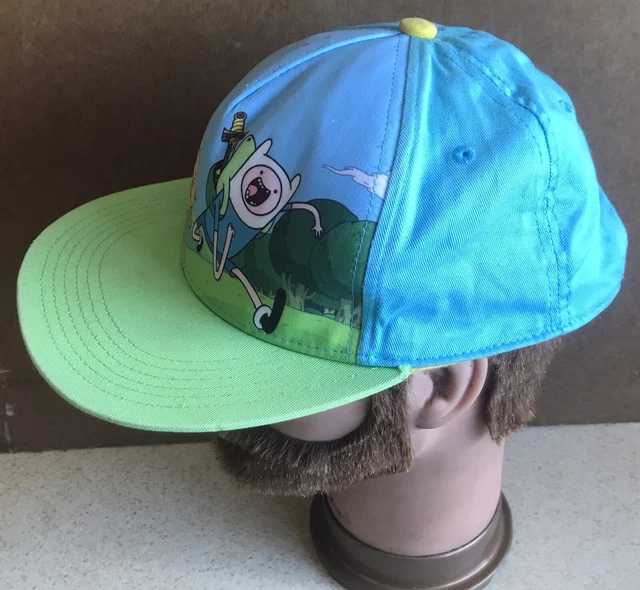 CARTOON NETWORK ADVENTURE Time Finn Jake Flat Brim Snapback Cap Hat One ...