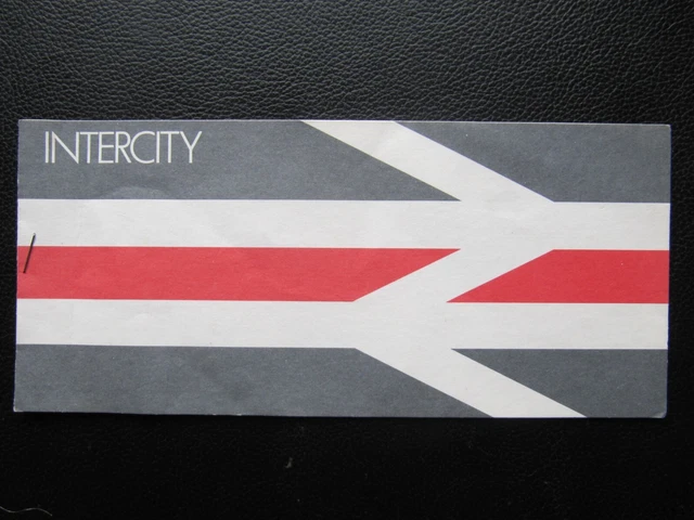 BR BRITISH RAILWAYS passenger ticket 1/10/1988 INTERCITY $4.99 ...