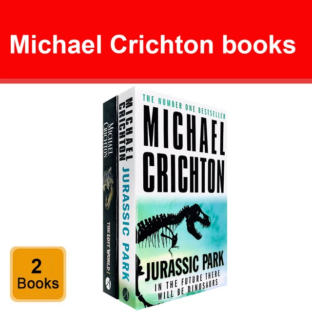 MICHAEL CRICHTON 2 Books Collection Set The Lost World, Jurassic Park NEW Pack £9.64 - PicClick UK