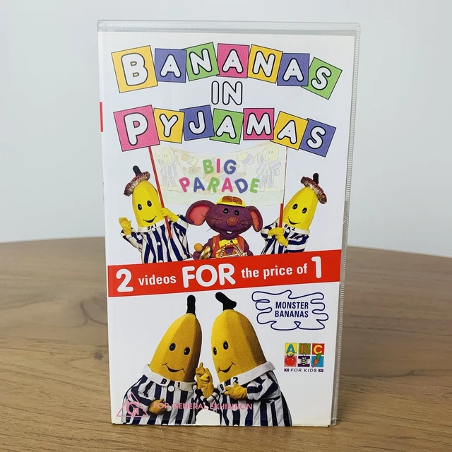 BANANAS IN PYJAMAS VHS 2 In 1 Big Parade + Monster Bananas ABC Kids ...