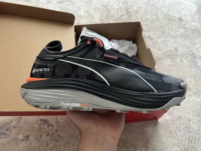 PUMA VOYAGE NITRO 3 GORE-TEX Mens Trail Running Black Waterproof GTX ...