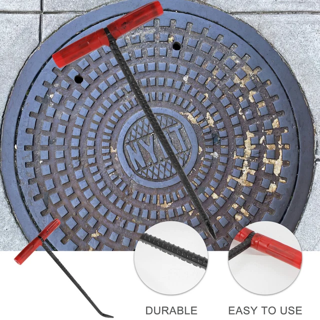 LIFT MANHOLE LID Manhole Hook Outdoor Manhole Convenience Shutter Door ...