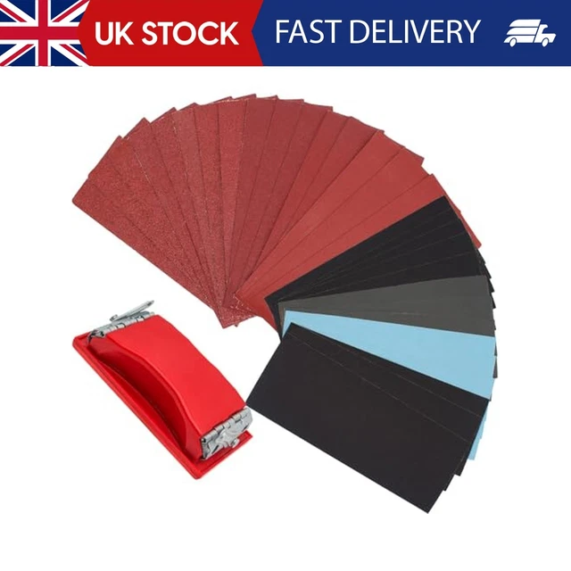SANDPAPER 40 TO 5000 Grits. 45-Sheets Sand Paper with Hand Sanding ...