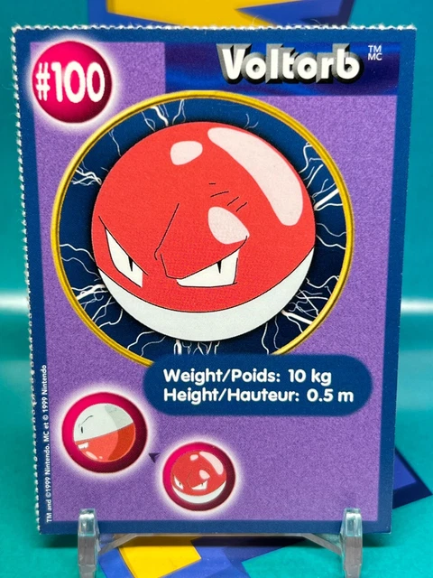 VOLTORB #100 POKEMON The First Movie - Burger King 1999 Promo ...