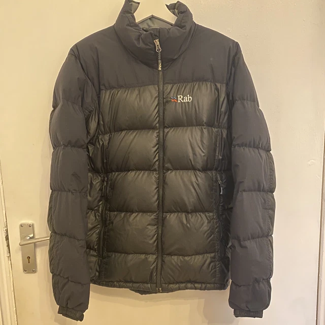 RAB ARETE DOWN Puffer Jacket- Black - Mens Size Small £65.00 - PicClick UK