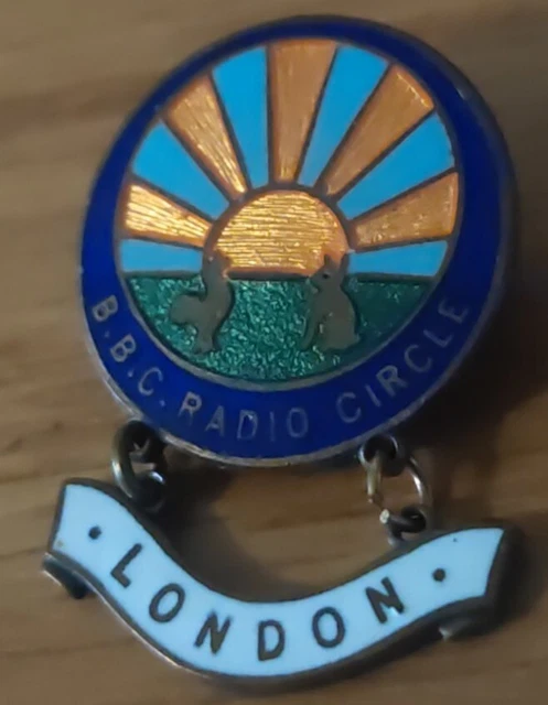 BBC RADIO CIRCLE With London Bar Vintage Enamel Miller Badge £8.99 ...