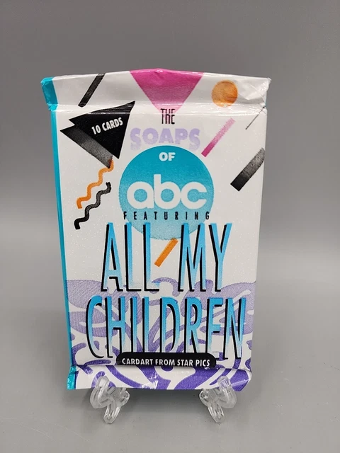 THE SOAPS OF ABC All My Children Card Pack-Factory Sealed Vintage 1991 ...