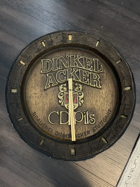 VINTAGE DINKEL ACKER AND Carlsberg CD Pils Beer Hanging Sign Barrel ...