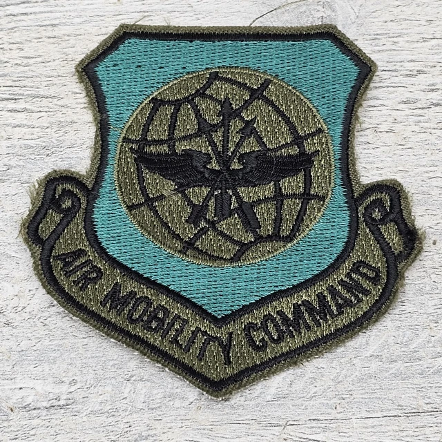 US AIR FORCE USAF Air Mobility Command Embroidered 3" Patch Subdued $4. ...