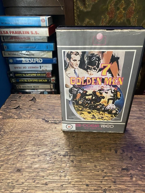 7 GOLDEN MEN. Inter Ocean Pre Cert Pal/Vhs Deleted Ex Rental ...