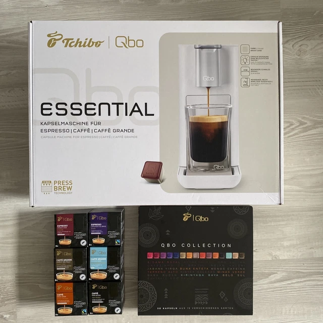 TCHIBO QBO ESSENTIAL Kaffeemaschine Inklusive 78 Kapseln Neu Ungeöffnet ...