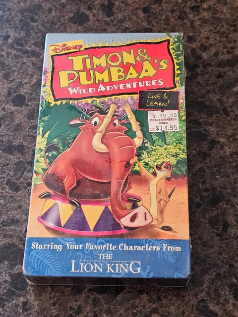 BRAND NEW TIMON & Pumbaa Wild Adventures Live Learn (VHS; 1996) Sealed ...