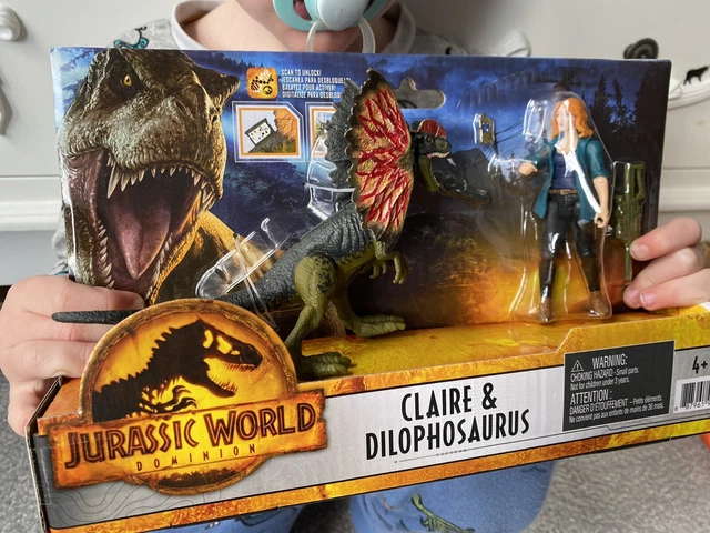 JURASSIC WORLD DOMINION Claire & Dilophosaurus BRAND NEW STOCK £32.99 ...