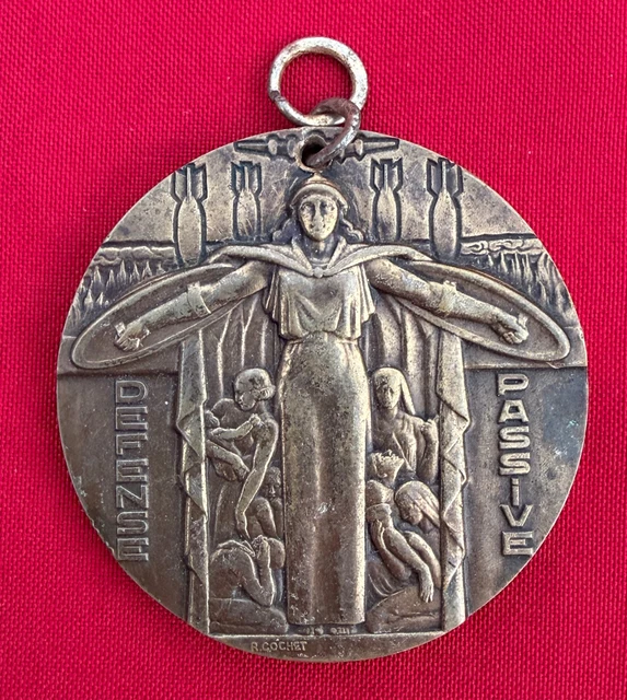 WW2 1945 GOUVERNEMENT Provisoire Médaille Défense Passive Cochet 勋 章 ...
