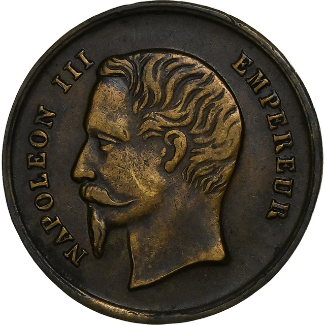FRANCE, MÉDAILLE, NAPOLÉON Ier, Napoléon III, Empereurs, Laiton, TTB+ ...