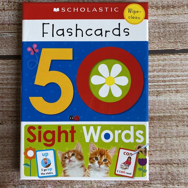 50 SIGHT WORDS Flashcards: Scholastic Early Learners (flashcards) by ...