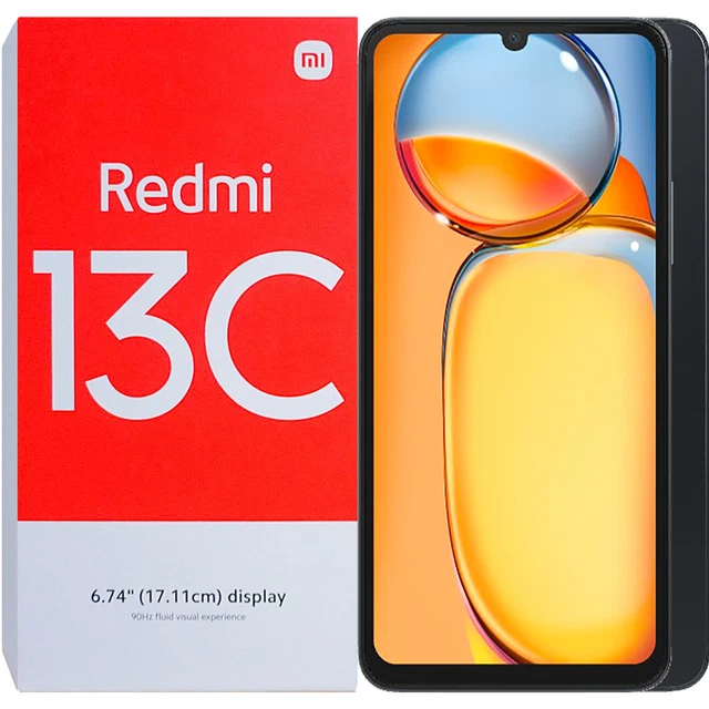 XIAOMI REDMI 13C 4G Midnight Black 128GB + 4GB Dual-Sim Unlocked ...