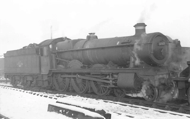PHOTOGRAPH GWR 5993 Kirby Hall Steam Locomotive Swindon Works (GWR) 6x4 ...