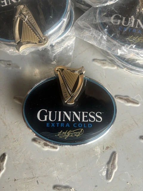 GUINNESS EXTRA COLD - authentic Oval 3D Tap Badge T-Bar Pump clip ...