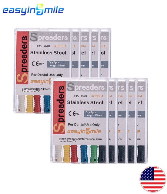 DENTAL ENDO SPREADERS Endodontic Hand Files Stainless Steel Root Canal ...