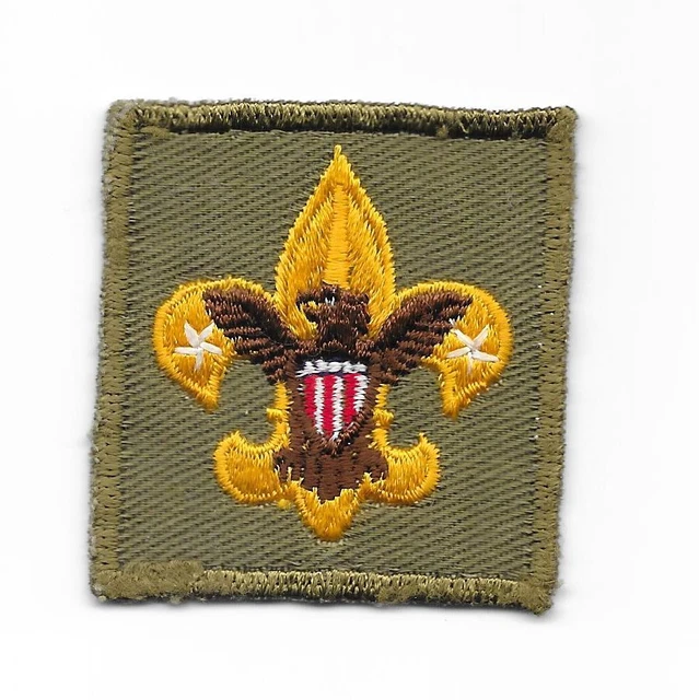 PATCH TENDERFOOT RANK 1955-1964 TFB-1-5-02 Tissu Back Boy Scouts of ...