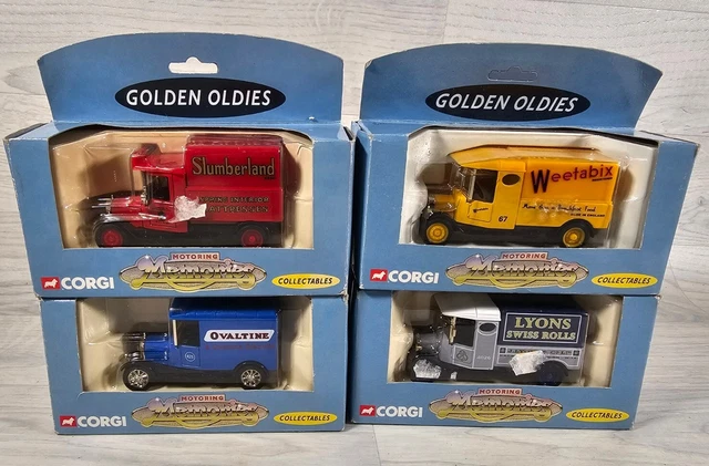 CORGI GOLDEN OLDIES 4x Bedford S Lorry Van Truck - Weetabix Lyons ...