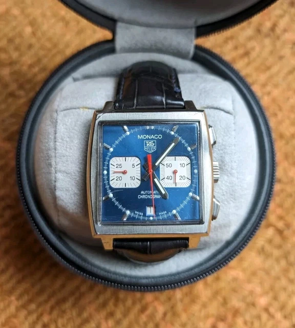 TAG HEUER MONACO Blue Men's Watch - CW2113 £1,675.00 - PicClick UK