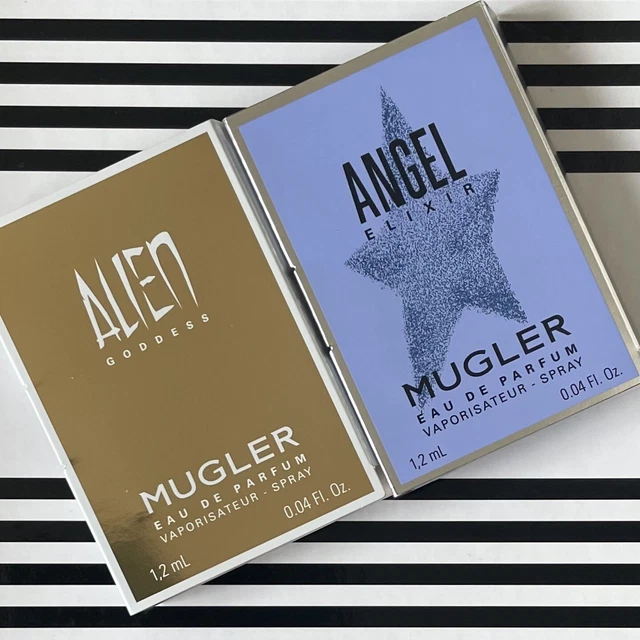 THIERRY MUGLER ALIEN GODDESS and ANGEL ELIXIR Eau de Parfum 2 x 1.2ml ...