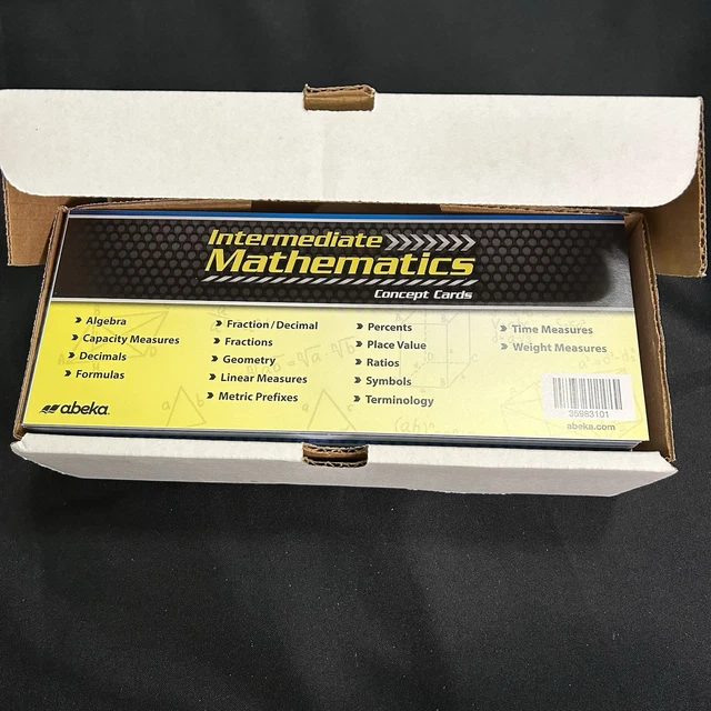 ABEKA INTERMEDIATE MATHEMATICS Concept Cards Teacher's Aide Supplement ...