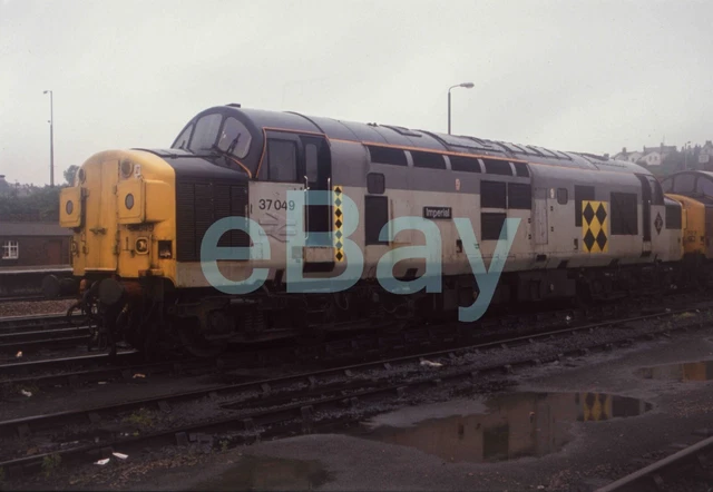 35MM RAILWAY SLIDE of Class 37 37049 @ Newport Copyright to Buyer £4.99 ...