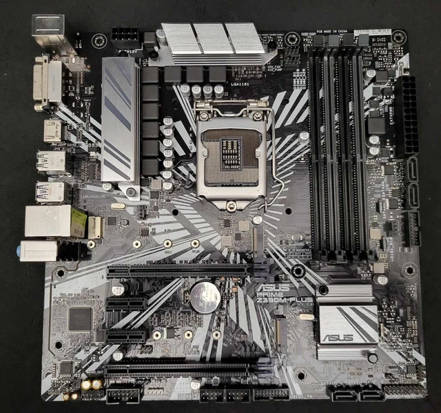 ASUS PRIME Z390M-PLUS Intel Lga 1151 M-Atx Ddr4 Motherboard *8/9 Gen ...