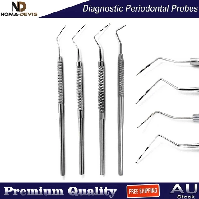 PERIODONTAL DIAGNOSTIC PROBES Color Coded Marking Tooth Measuring ...
