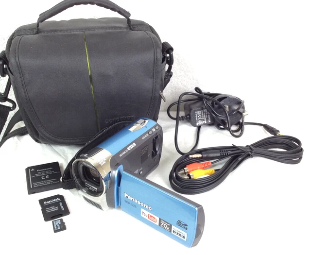 PANASONIC SDR-S26 CAMCORDER Boxed Sd / Sdhc Memory Card Digital Video ...