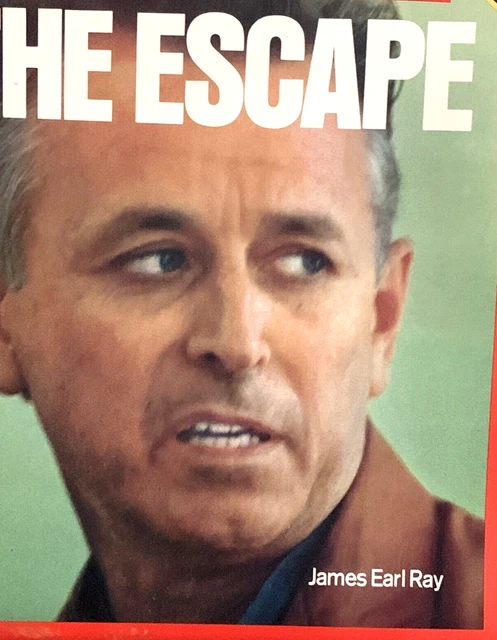 TIME MAGAZINE COVER Page For Wall Art The Escape James Earl Ray June 20 ...