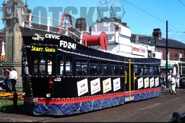 35MM SLIDE BLACKPOOL Transport Single Decker Tram Strassenbahn 633 2004 Original £4.99 - PicClick UK