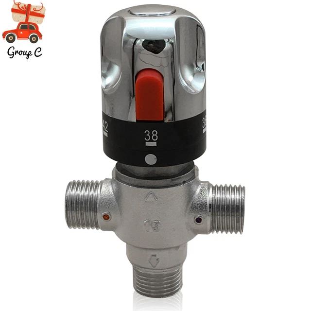 ANTI-SCALD MIXING VALVE G1/2"Water Mixer Caleffi Thermostat 20-55°c ...