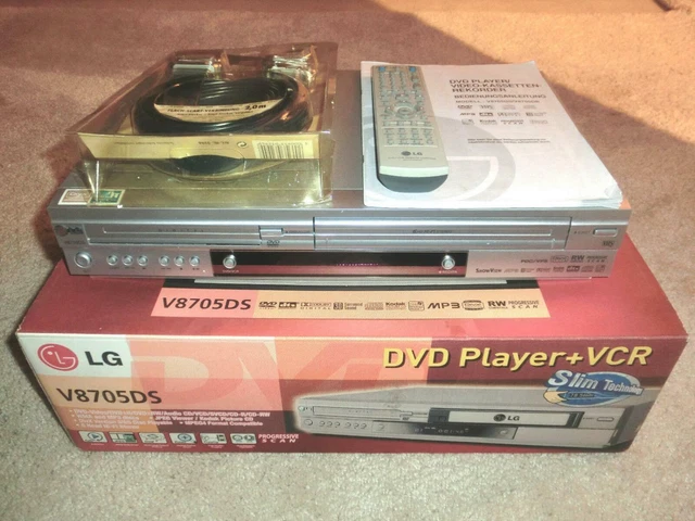 LG V8705DS DVD-PLAYER / VHS-Videorecorder in OVP, inkl. FB&BDA, 2J ...