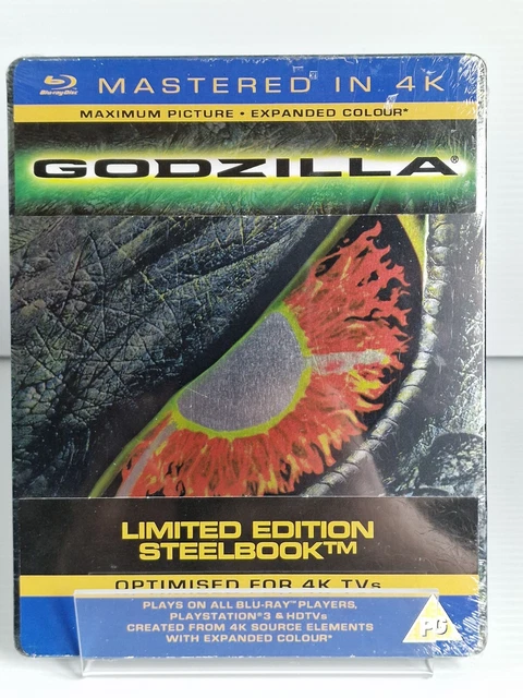 GODZILLA BLU-RAY STEELBOOK NEW & SEALED UK Release 1998 Mastered in 4K EUR 29,09 - PicClick IT