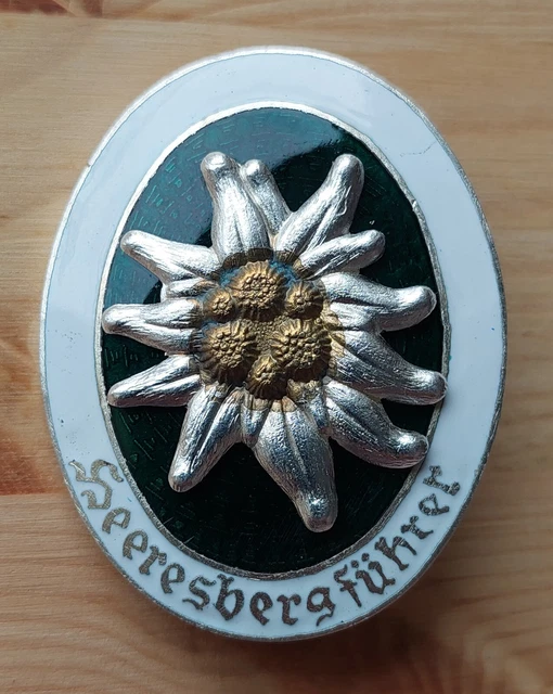 INSIGNE ALLEMAGNE ww2 occupation heeresbergfuhrer chasseur montagne ...