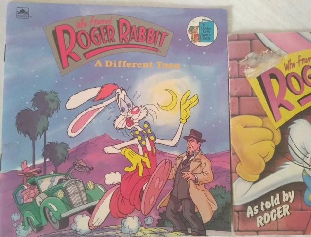 WALT DISNEY WHO Framed Roger Rabbit Book Lot 1988 A Different Toon ...