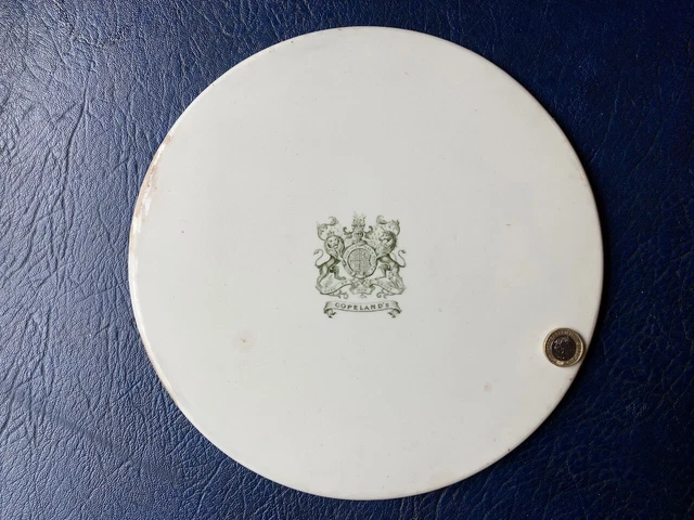 VINTAGE COPELAND'S GLAZED ceramic scale plate, was used for weighing ...
