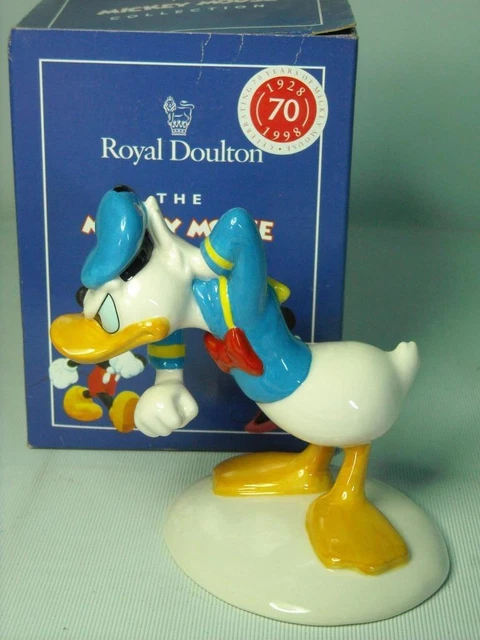 ROYAL DOULTON DONALD DUCK Figurine MM3 70th Mickey Mouse Collection ...
