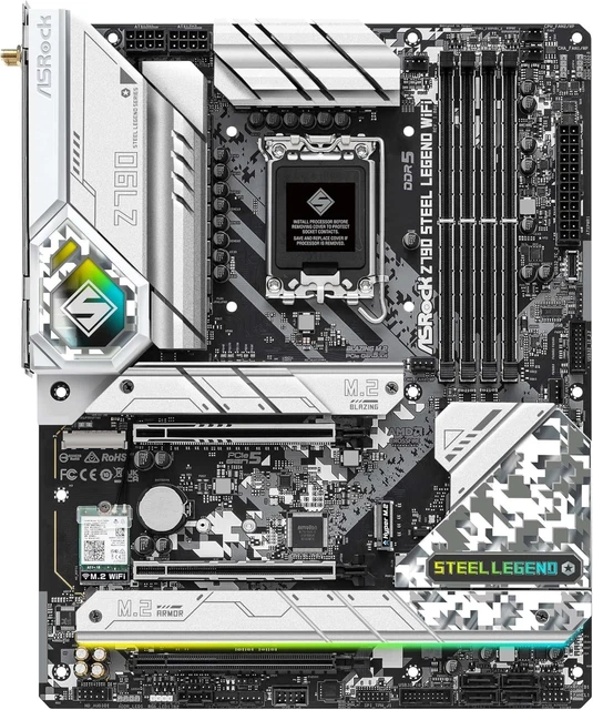 ASROCK Z790 STEEL Legend WiFi LGA 1700 ATX Intel Motherboard £167.10 ...