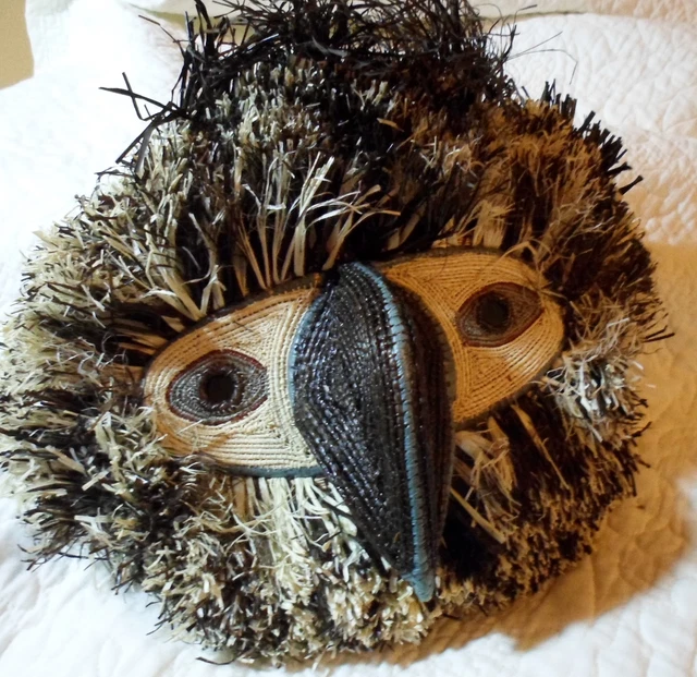 WOUNAAN INDIAN WOVEN Chunga Harpy Eagle Mask-Panama 21021710mm £46.70 ...