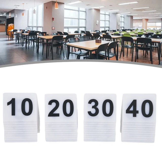 PRÉSENTOIR NUMÉROTATION DE table pour modèles restaurant service rapide ...