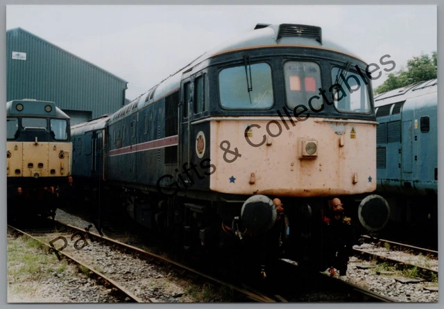 TRAIN PHOTOGRAPH OF Railway Diesel Electric Locomotive 33021 Barrow ...
